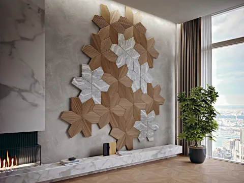 Modular 3D Wall panelings | Salone del Mobile