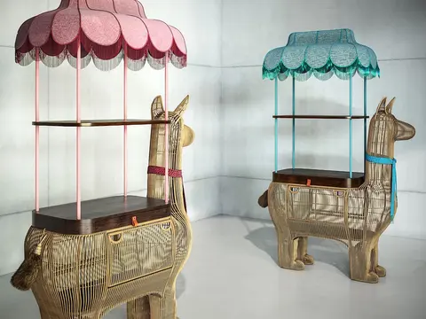 Llama Bar Cabinet | Salone del Mobile