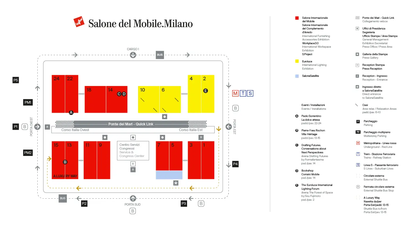 Mappa Fiera | Salone del Mobile.Milano 2025